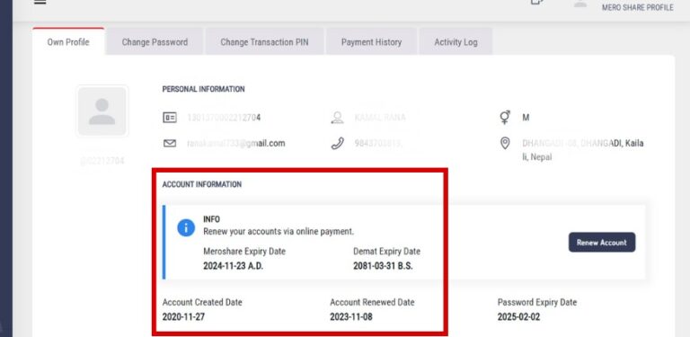 Meroshare Renewal Process - Result of IPO
